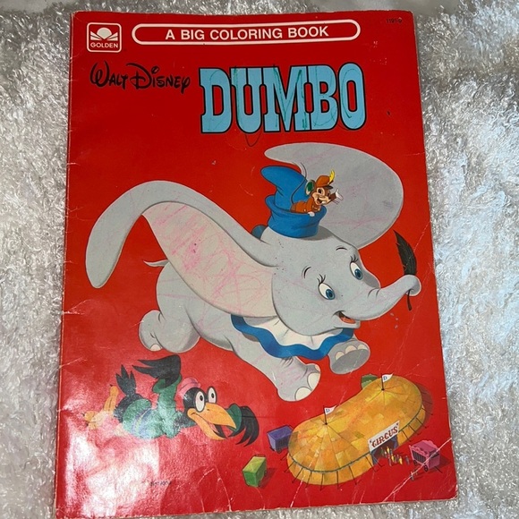 golden | Toys | Golden Walt Disneys Vintage Dumbo Coloring Book | Poshmark